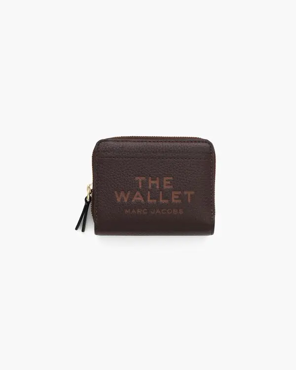 Marc Jacobs The Leather Mini Compact Wallet - Ganache
