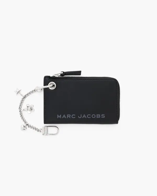 Marc Jacobs The Top Zip Charm Wallet - Black