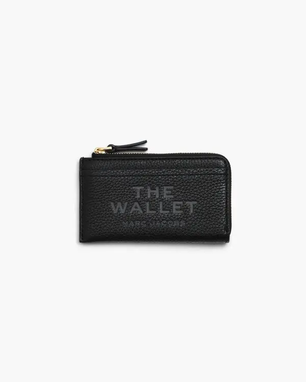 Marc Jacobs The Leather Top Zip Multi Wallet - Black