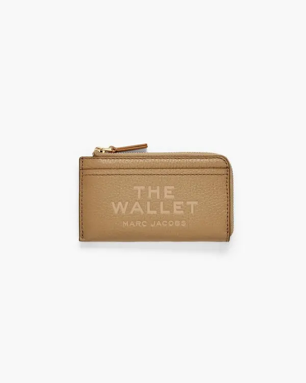 Marc Jacobs The Leather Top Zip Multi Wallet - Camel