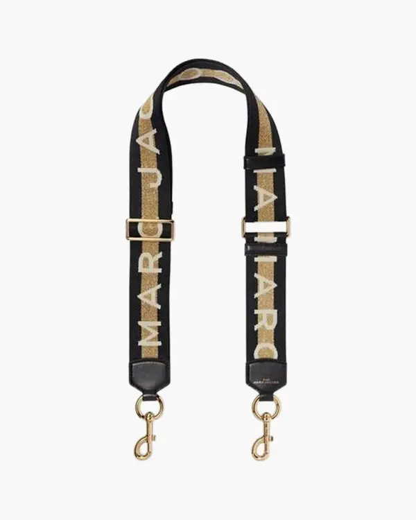 Marc Jacobs The Logo Webbing Strap - Gold Multi