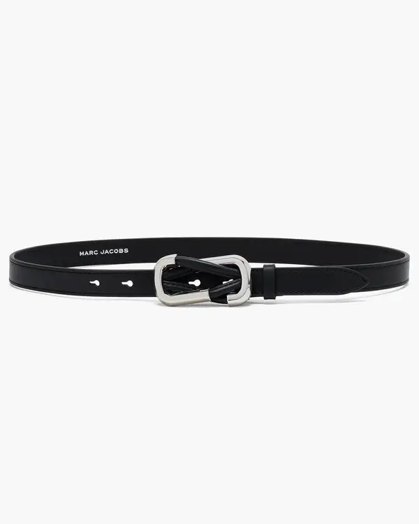 Marc Jacobs The Dual Belt In Size - Black/silver