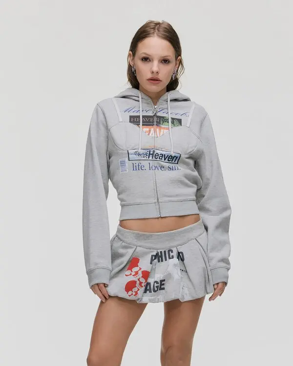 Marc Jacobs Life. Love. Sin. Bra Hoodie