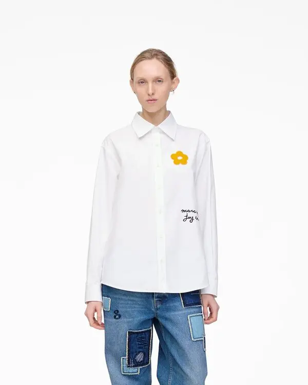 Marc Jacobs Marc Is Joy" Embroidered Cotton Shirt