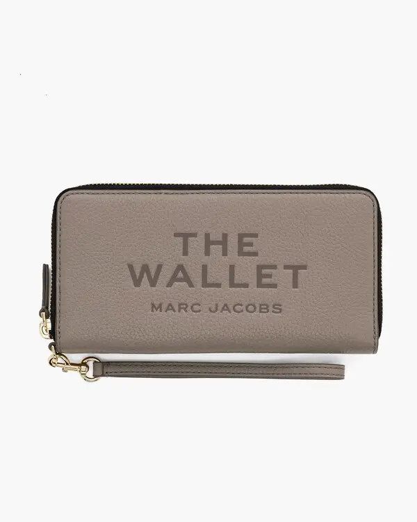 Marc Jacobs The Leather Continental Wallet - Cement