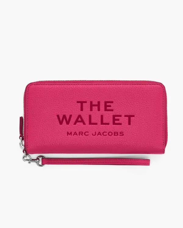 Marc Jacobs The Leather Continental Wallet - Raspberry Pink
