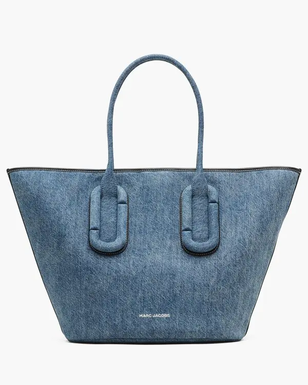 Marc Jacobs Babe Tote In Denim - Medium Wash Indigo