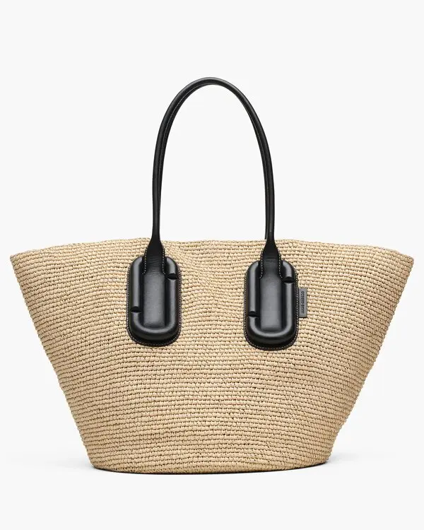 Marc Jacobs Babe Tote In Woven Raffia