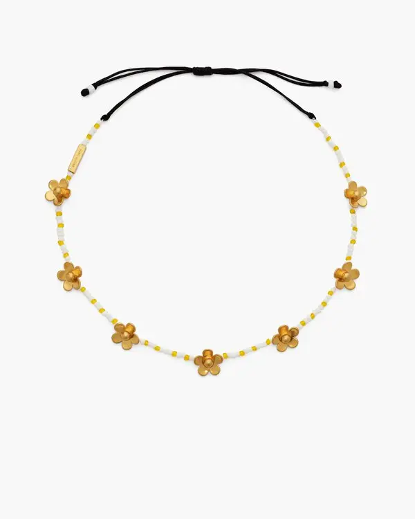 Marc Jacobs The Daisy Station Necklace - Gold/yellow