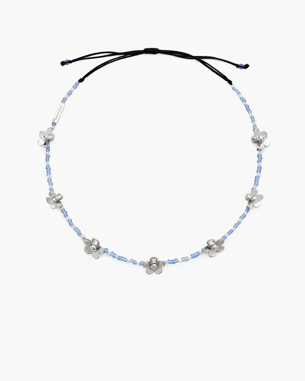 Marc Jacobs The Daisy Station Necklace - Silver/blue