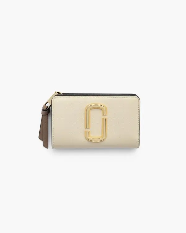 Marc Jacobs The Snapshot Compact Wallet - Cloud White Multi