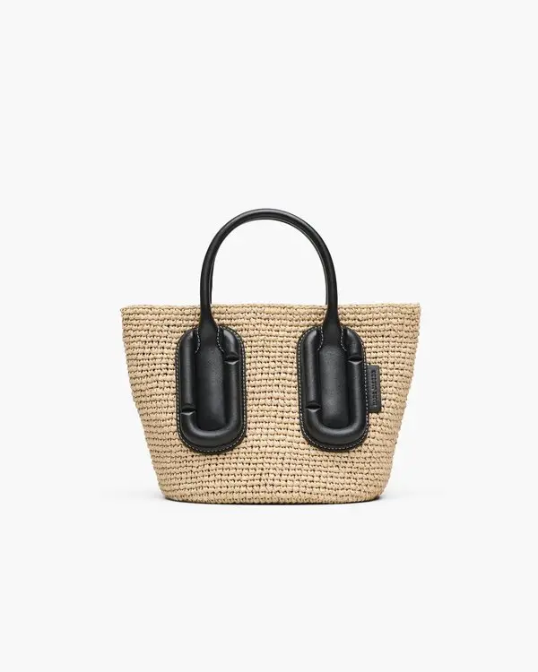 Marc Jacobs Babe Small Tote In Woven - Natural