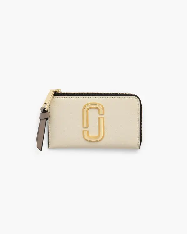 Marc Jacobs The Snapshot Top Zip Multi Wallet - Cloud White Multi