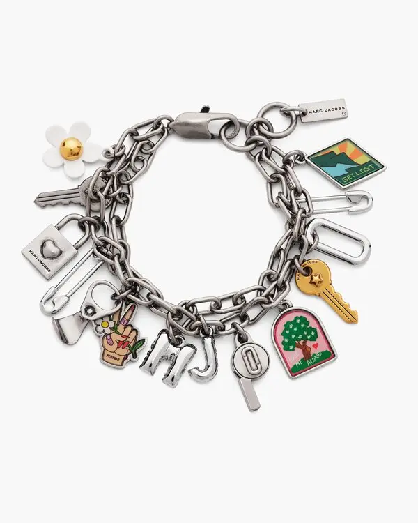 Marc Jacobs The Pop Americana Charm Bracelet - Silver/multi