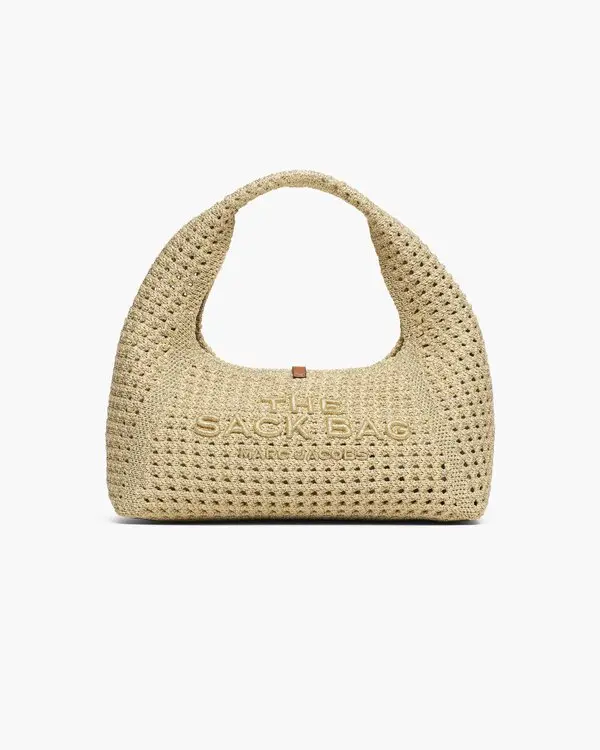 Marc Jacobs Crochet Mini Sack Bag - Champagne