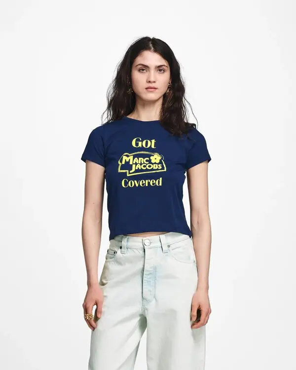 Marc Jacobs Graphic Cotton Tee - Navy Multi