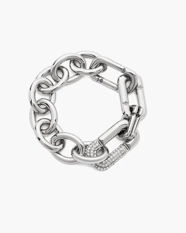 Marc Jacobs The Pop J Marc Pave Bracelet - Silver/crystal