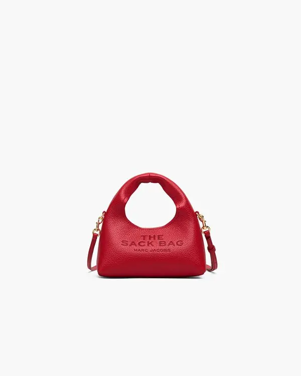 Marc Jacobs The Micro Crossbody Sack Bag - True Red