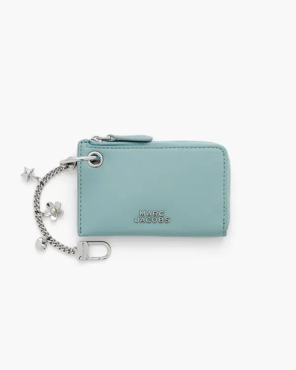 Marc Jacobs The Everyday Top Zip Charm Wallet - Sky Blue