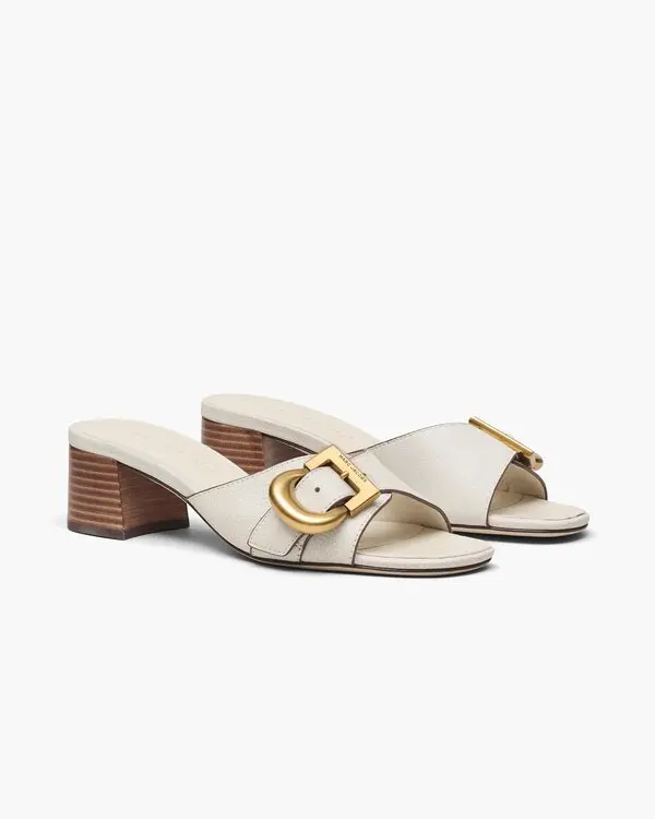Marc Jacobs The Doll Heeled Sandal In Size - White
