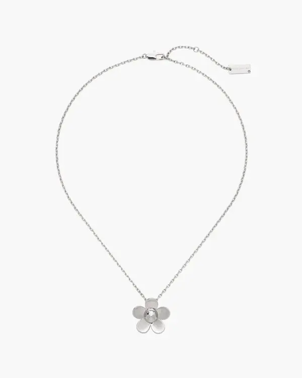 Marc Jacobs Mini Daisy Pendant Necklace - Silver