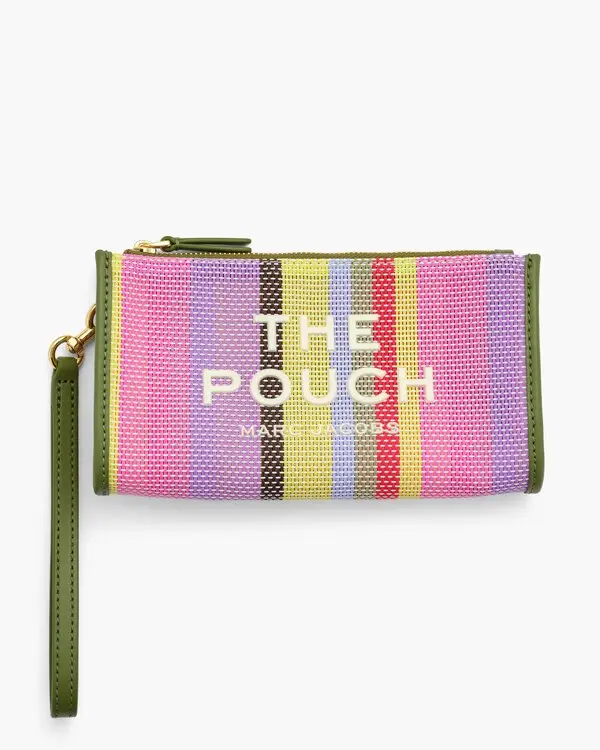 Marc Jacobs The Stripe Mesh Pouch - Purple Multi