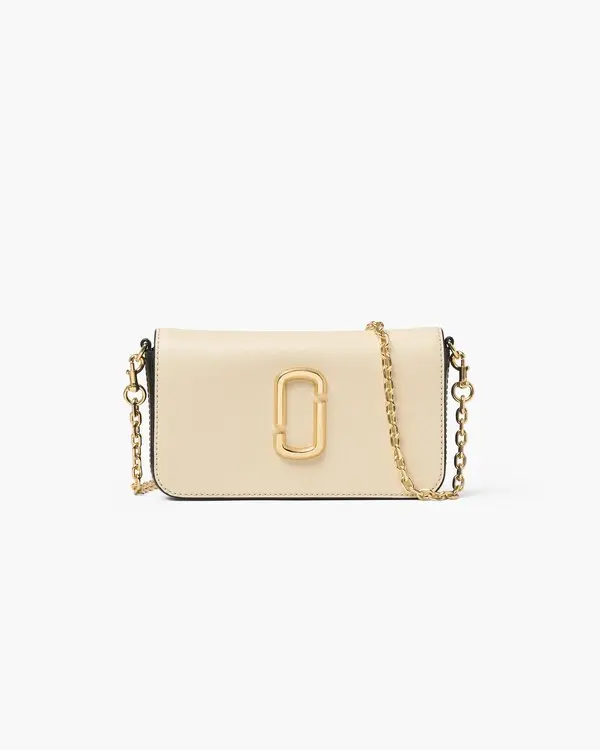 Marc Jacobs The Snapshot Wallet On Chain Bag - Cloud White Multi