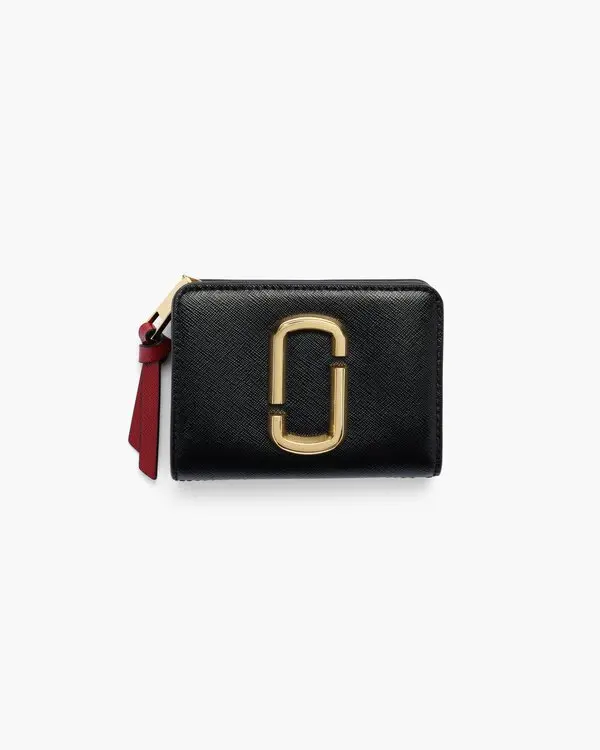 Marc Jacobs The Snapshot Mini Compact Wallet - Black Multi