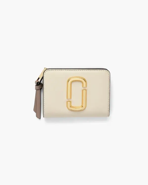Marc Jacobs The Snapshot Mini Compact Wallet - Cloud White Multi