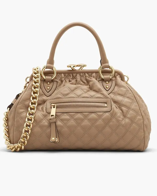 Marc Jacobs Re-edition Quilted Leather Stam Bag - Camel