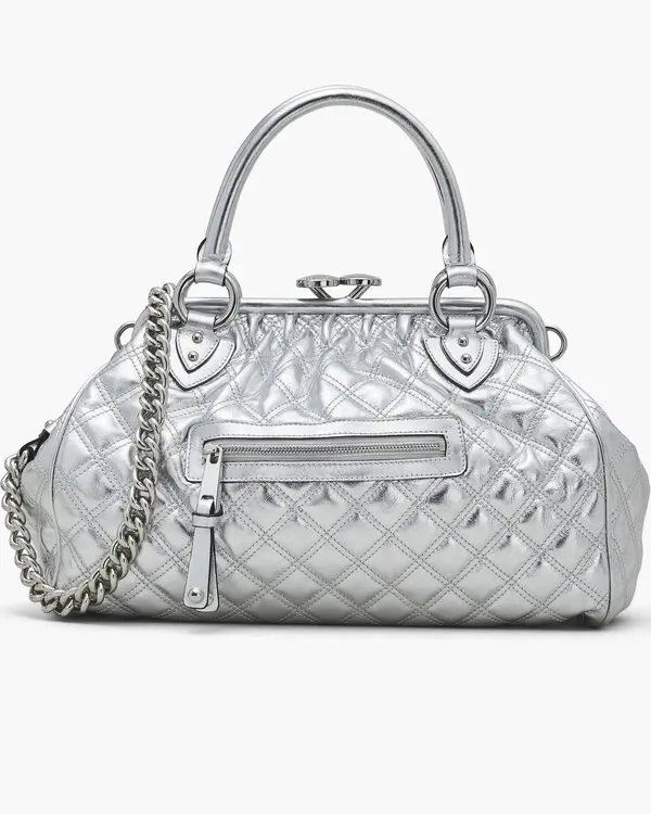Marc Jacobs Re-edition Quilted Metallic Leather Stam Bag