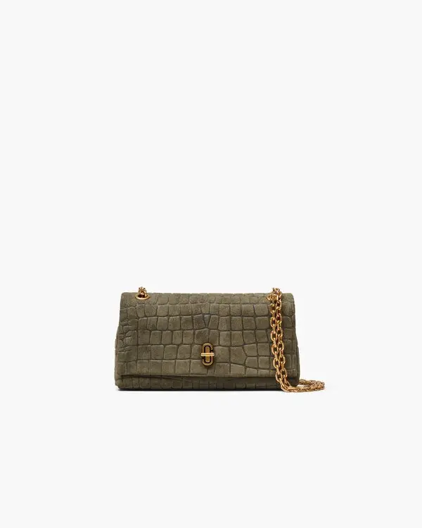 Marc Jacobs Croc Dual Chain Mini Bag - Olive