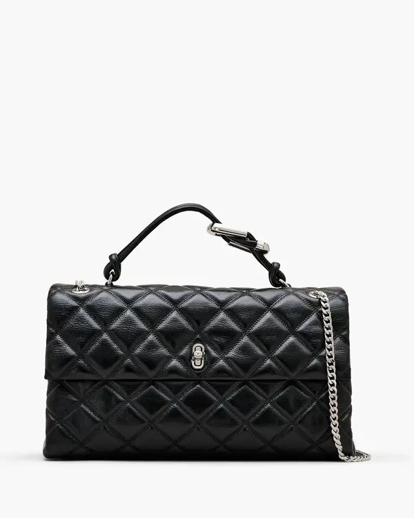 Marc Jacobs The Quilted Xl Dual Convertible Shoulder Bag - Black