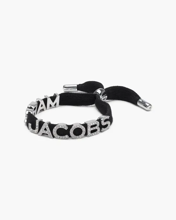 Marc Jacobs Logo Slider Bracelet - Silver/black