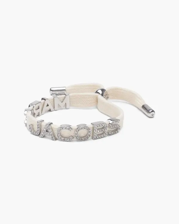 Marc Jacobs Logo Slider Bracelet - Silver/white
