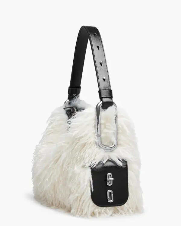 Marc Jacobs Scene Large Shoulder Bag In Grunge Fur