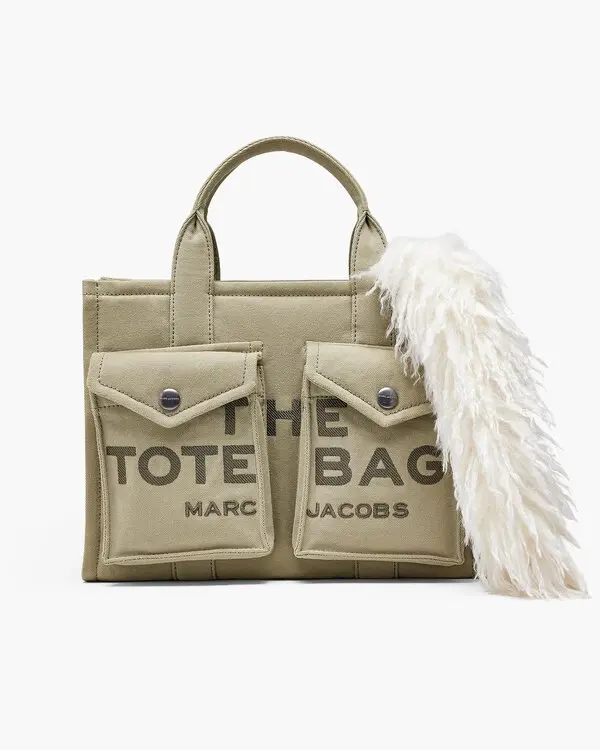 Marc Jacobs Medium Tote Bag In Cargo Fur Canvas
