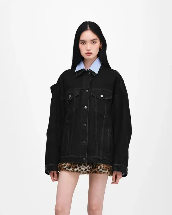 Marc Jacobs Oversized Bow Trucker Jacket