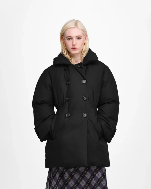 Marc Jacobs Puffer Peacoat In Size