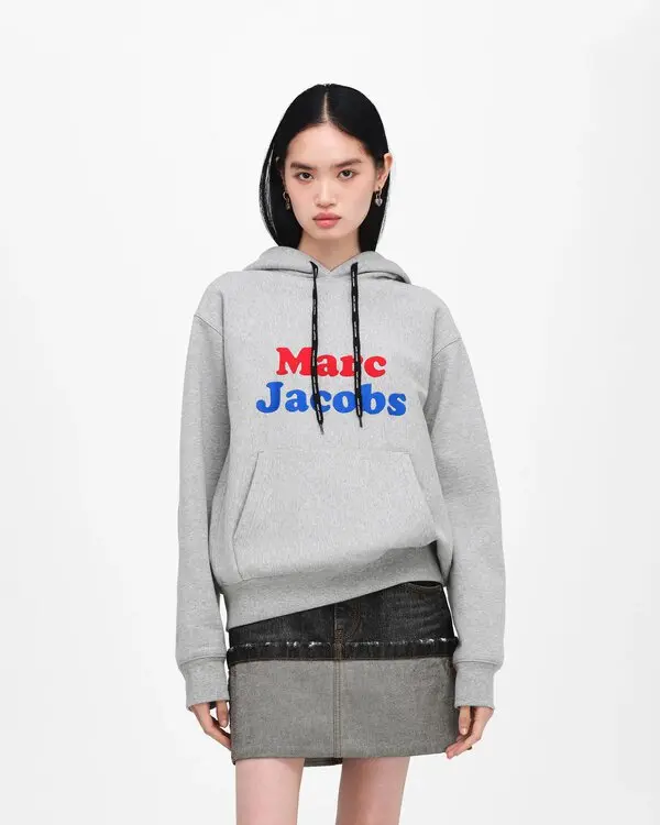 Marc Jacobs Canal St Logo Oversized Hoodie In Size