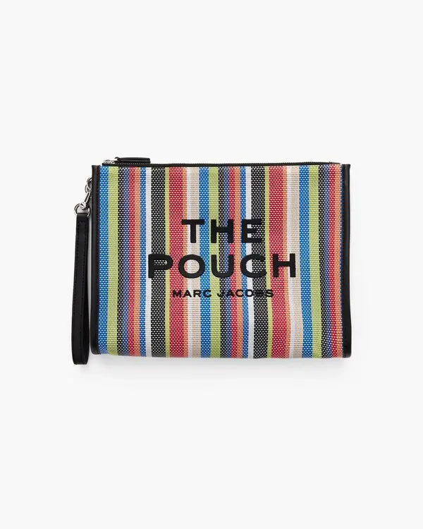 Marc Jacobs The Stripe Mesh Large Pouch By