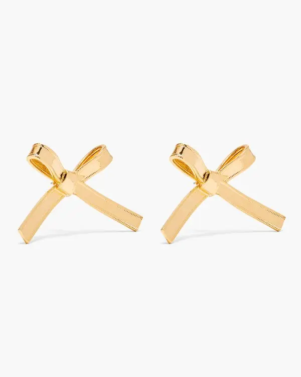 Marc Jacobs The Lingerie Bow Earrings - Gold