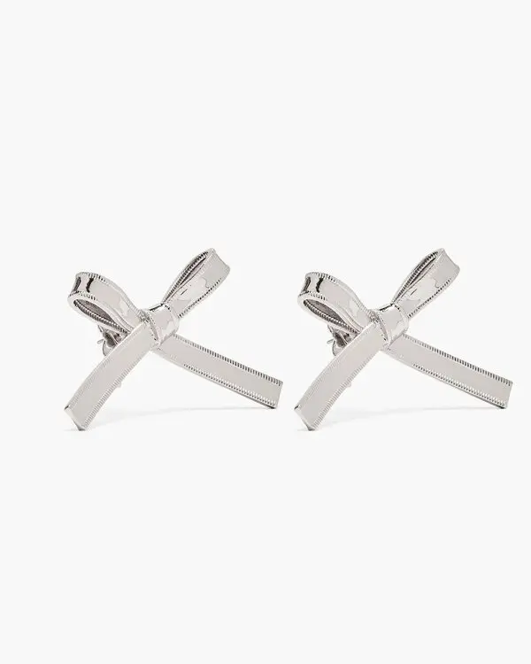 Marc Jacobs The Lingerie Bow Earrings - Silver