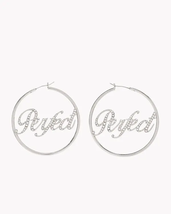 Marc Jacobs The Perfect Pave Hoop Earrings