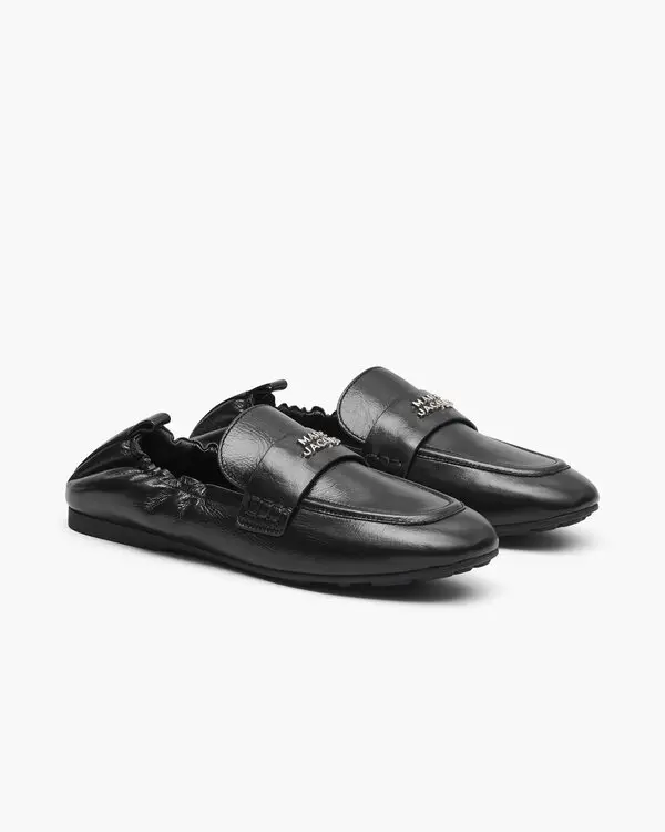 Marc Jacobs The Leather Jude Loafer In Size - Black