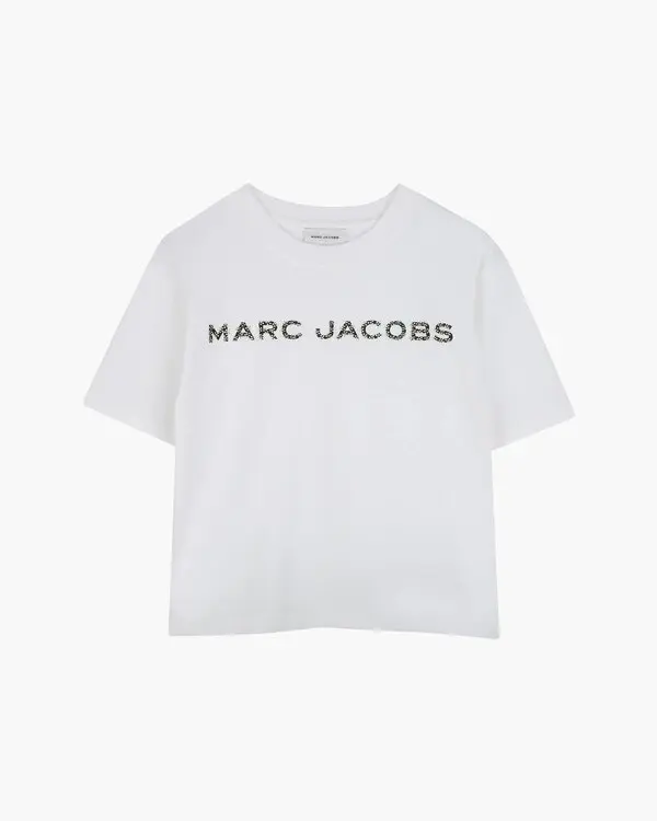 Marc Jacobs The Crystal Daisy Logo Tee In Size