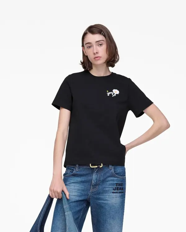 Marc Jacobs Marc Is Joy Daisy Baby Tee In Size