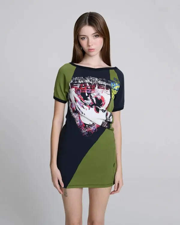 Marc Jacobs Twisted Tee Dress In Size