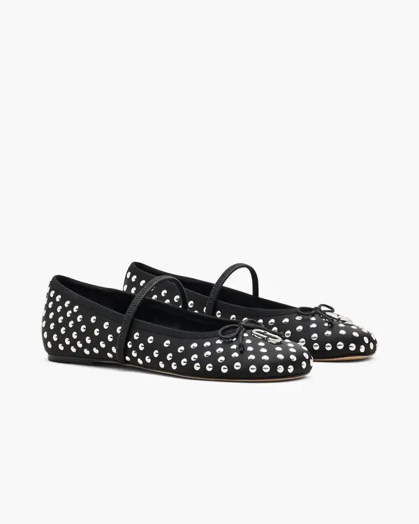 Marc Jacobs Studded Sabrina Ballerina - Black Multi