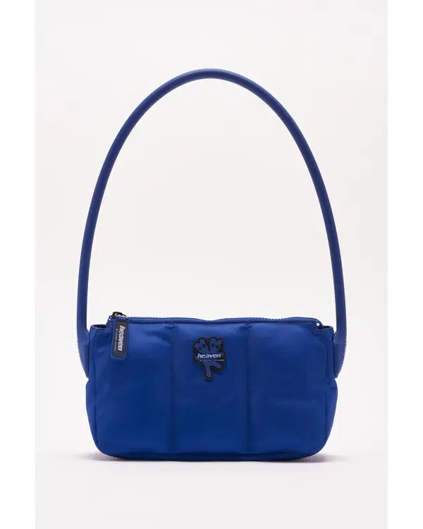 Marc Jacobs Puffy Nylon Shoulder Bag With Rubber Handle - Vivid Blue